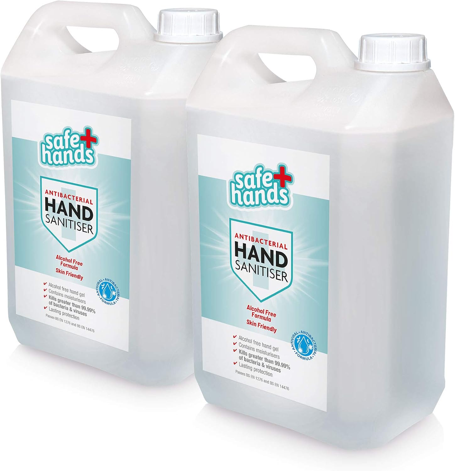 Safe Hands | Hand Sanitiser Gel | Alcohol Free | 5 litre (2 Pack ...