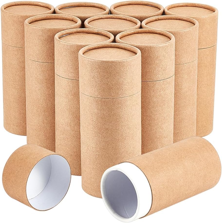 HEALLILY 10Pcs Kraft Paperboard Tubes, Paper Essential Oil Bottle ...