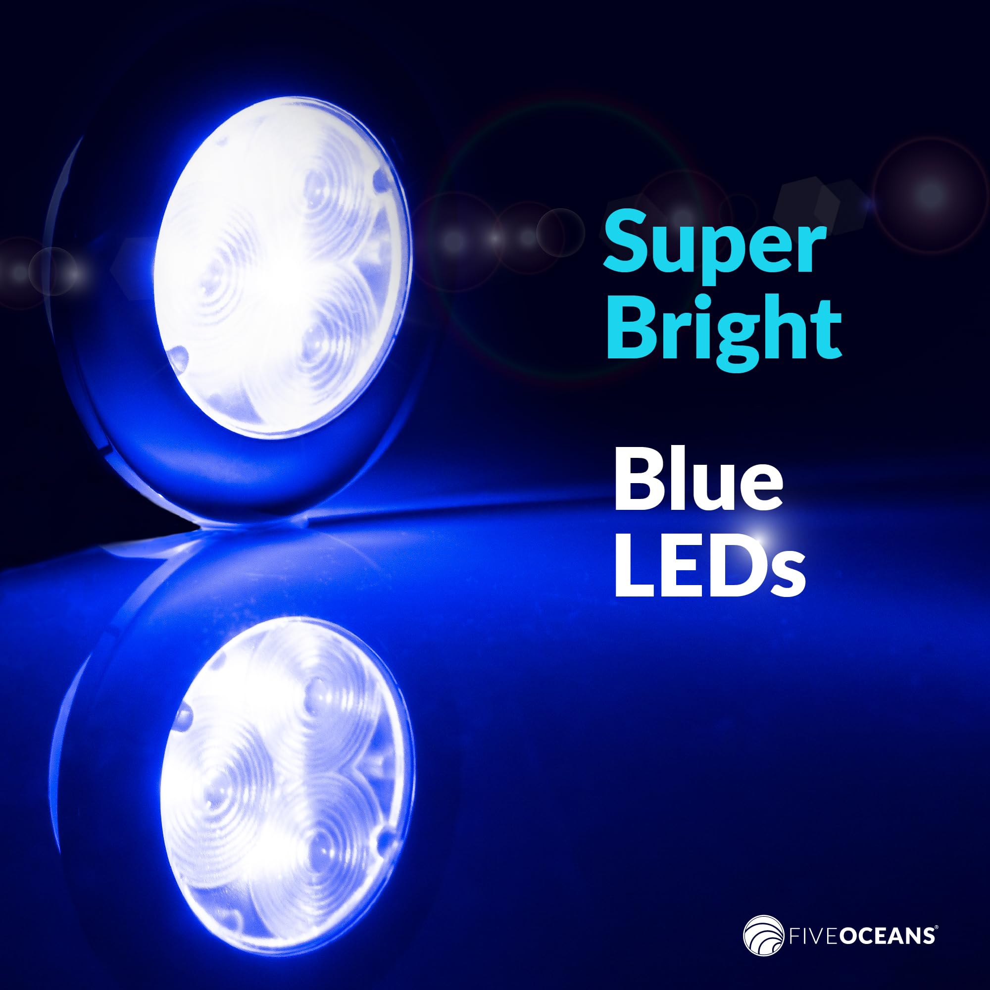 Five Oceans RGBW LED Dome Light For Boats & RVs - 12V, IP67 Waterproof ...