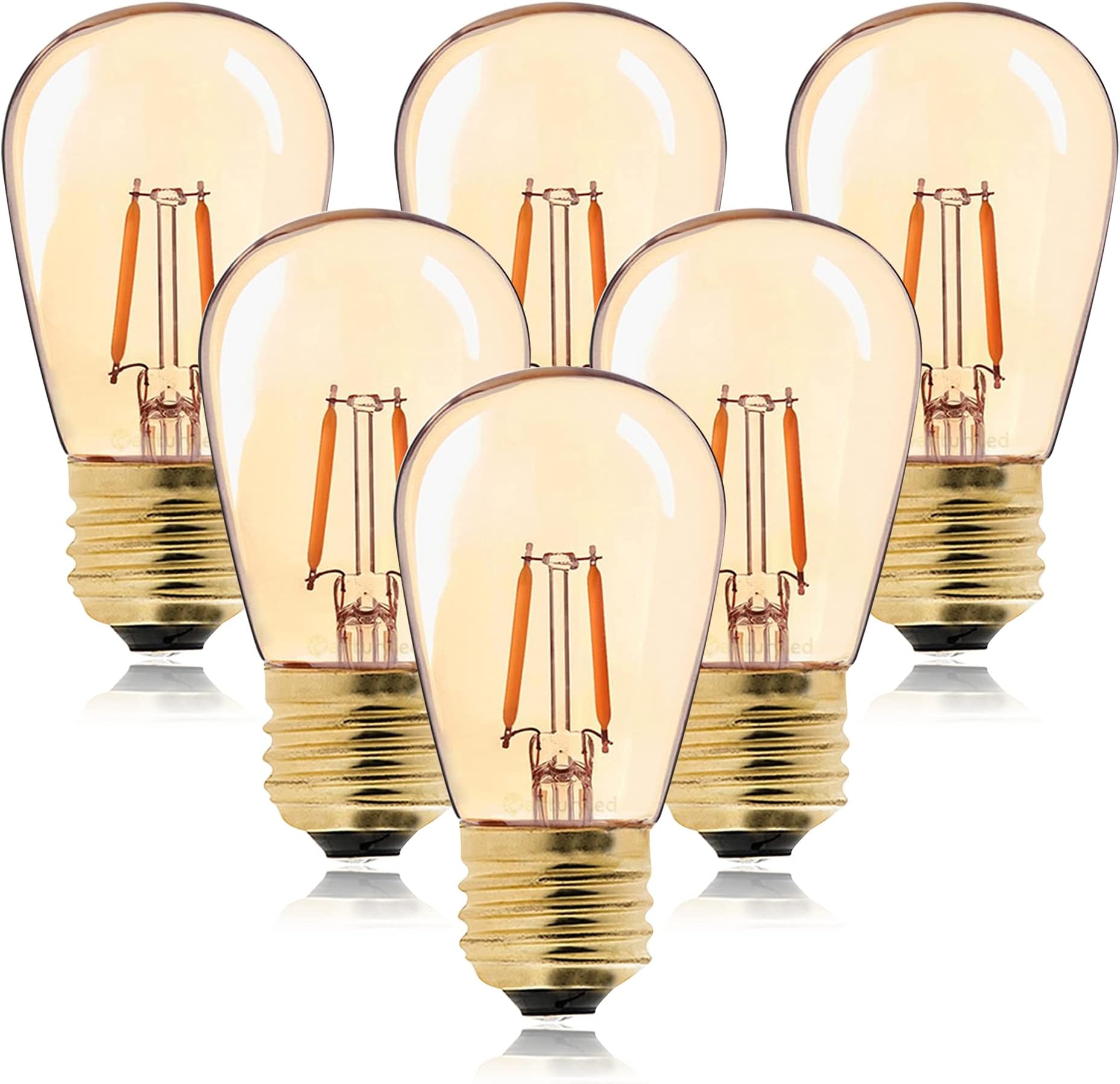 Century Light E27 LED Vintage Filament Bulb,ST45 1W Replace 10W ...