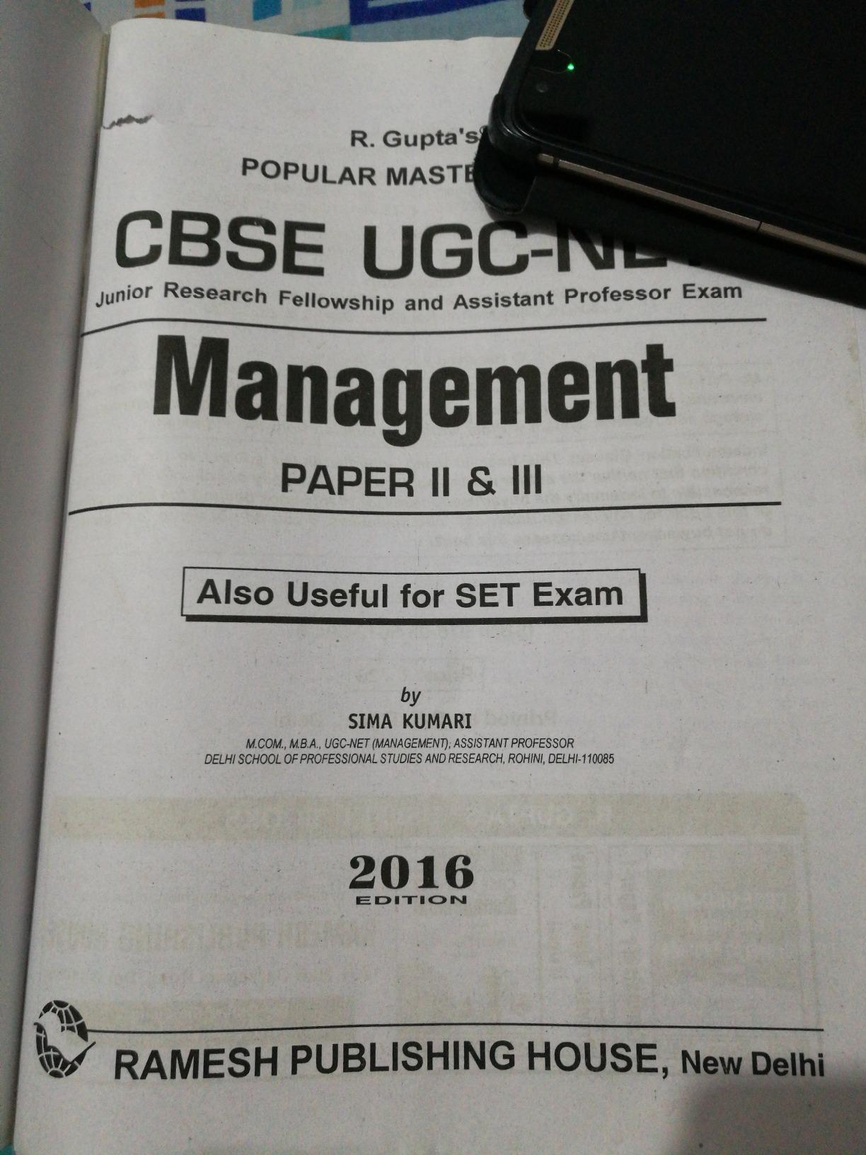 Buy CBSE UGC-NET Management (Paper II & III) Exam Guide Book Online at Low Prices in India ...