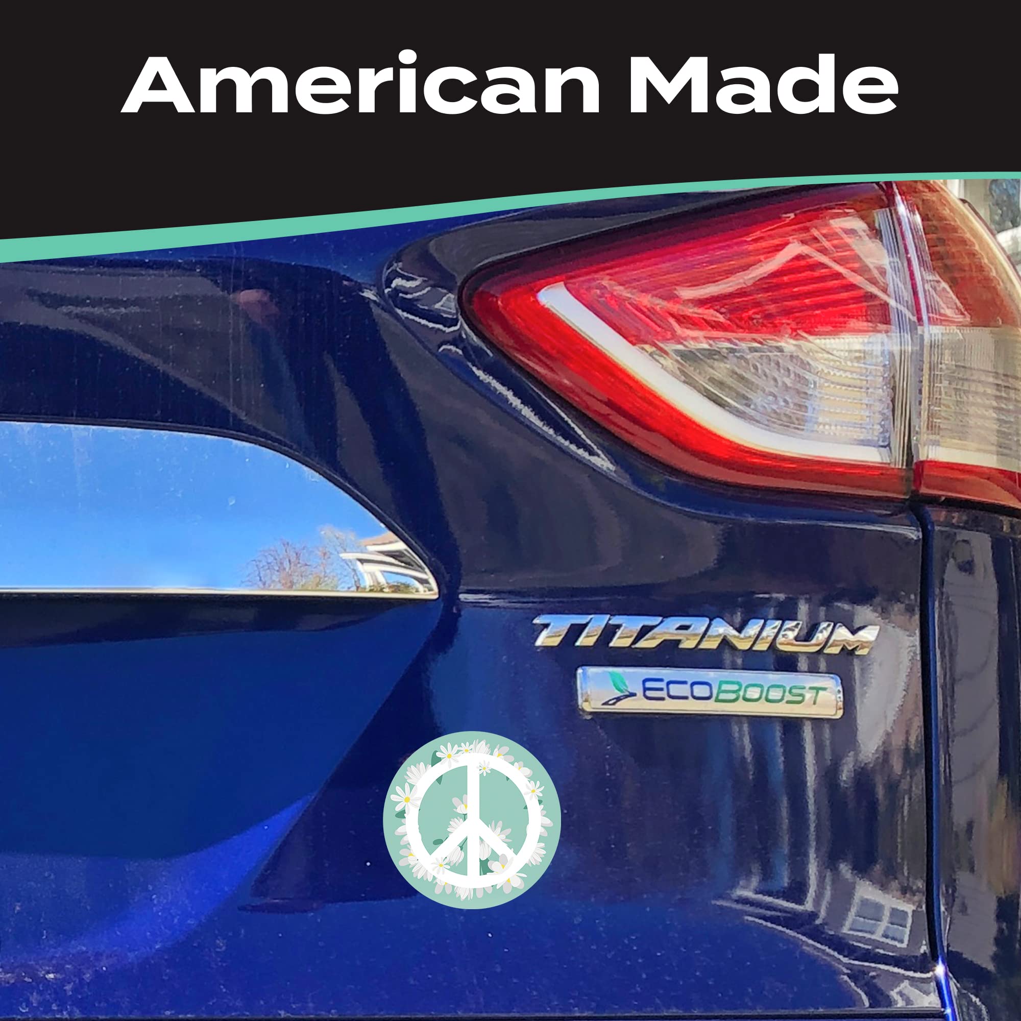 Snapklik.com : Stickios Peace Stickers - Hippie Floral Bumper Stickers ...
