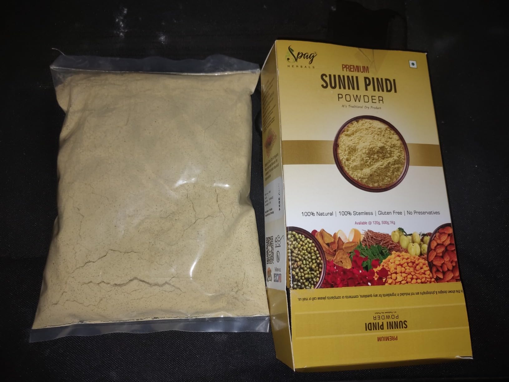 SPAG HERBALS Sunnipindi nalugupindi bath sandalwood talkum skin care ...