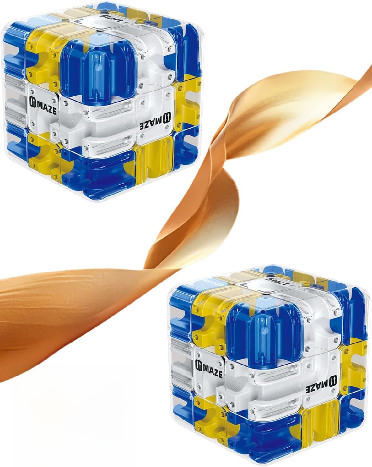 Amazon.com: 3D Rolling Ball Maze Cube, Mental Stress Reduction Tools ...