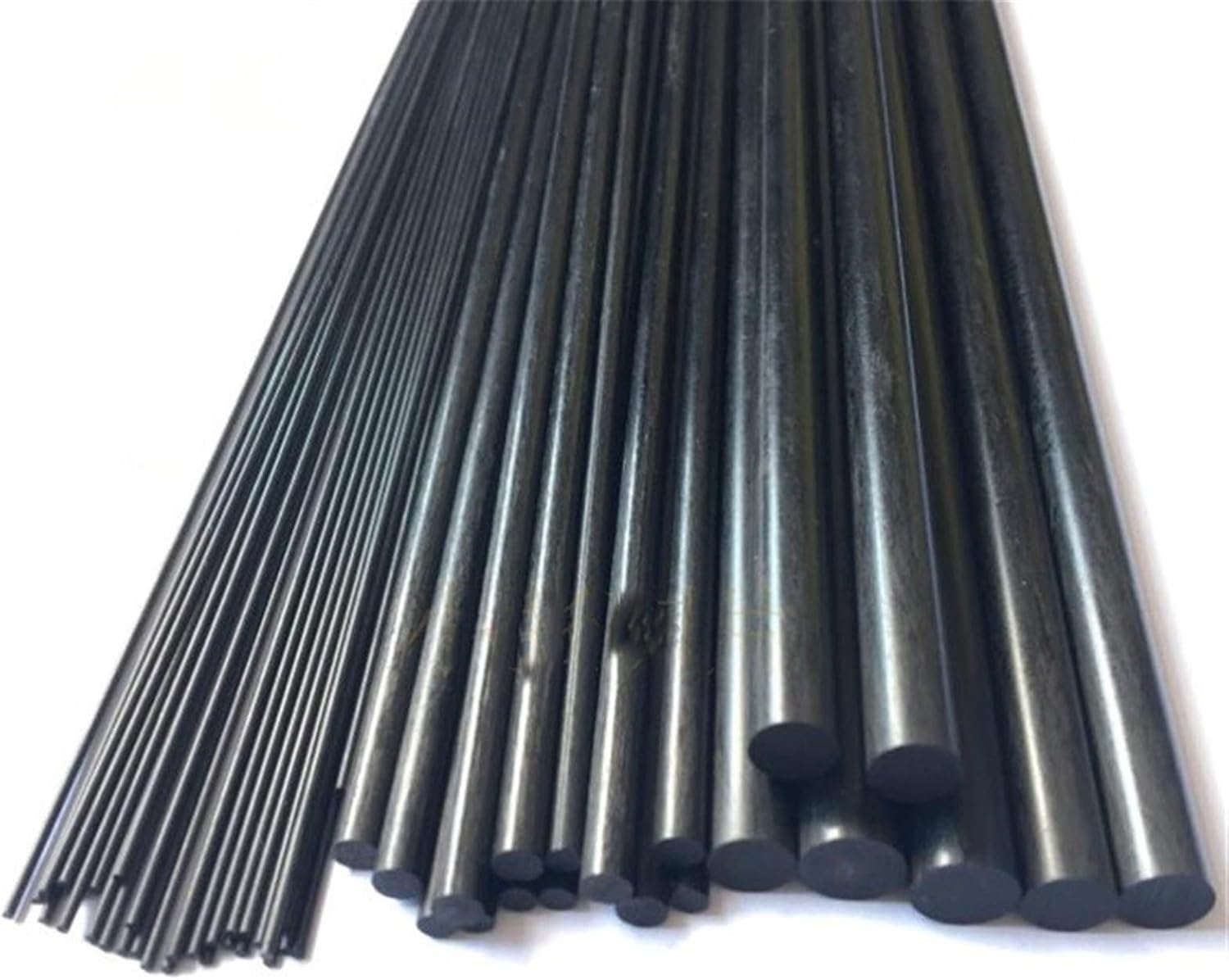 Amazon.com: EFARMA Carbon Fibre Rods, 8pcs Length 500mm Carbon Fiber Rods for Model Cars,Model ...