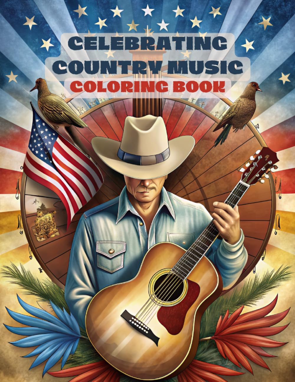 Celebrating country music Coloring Book: Country Music Singers Coloring ...