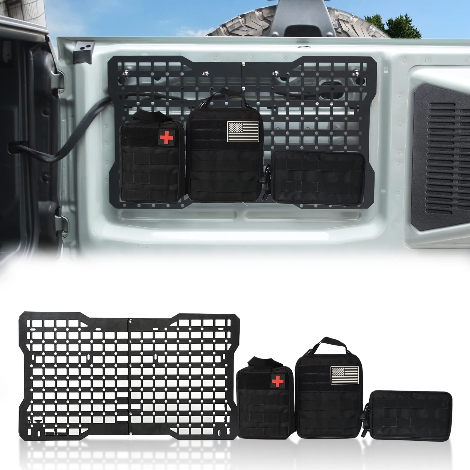 Amazon.com: OMU Bronco Tailgate Molle Panel/Tailgate Tactical Panel ...