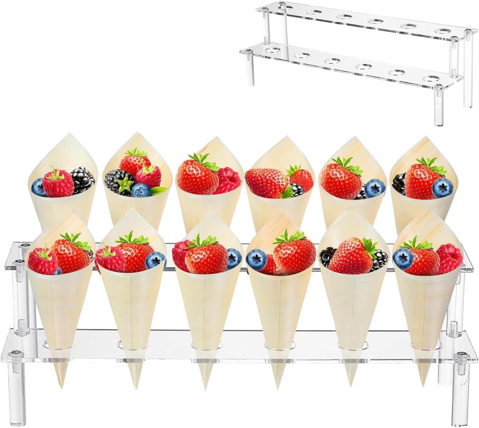 Support Pour Cornet Glace,Mini Support de Support de Cône en Acrylique ...