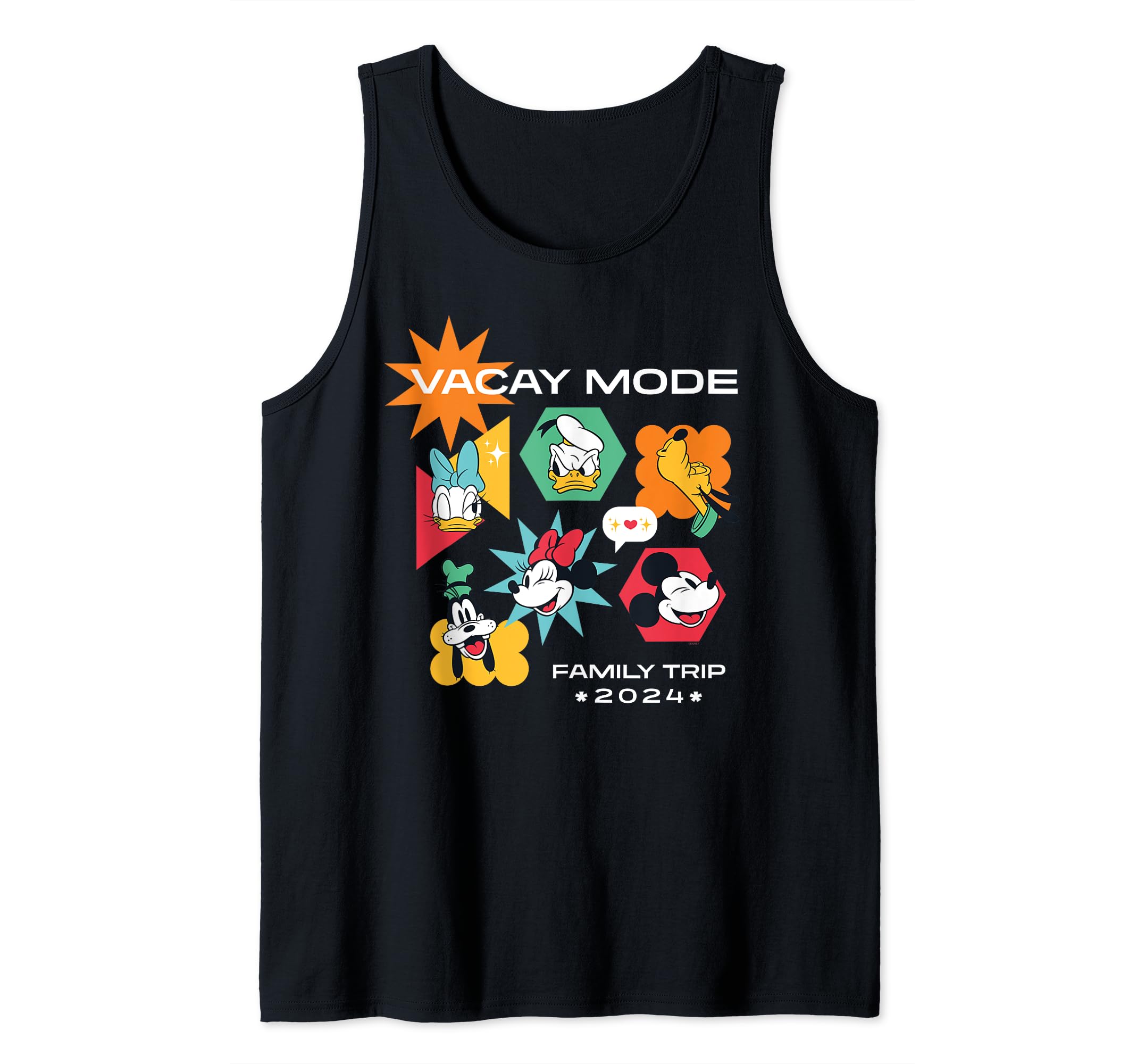 Amazon.com: Disney Mickey & Friends Vacay Mode Family Trip Vacation 2024 Tank Top : Clothing ...