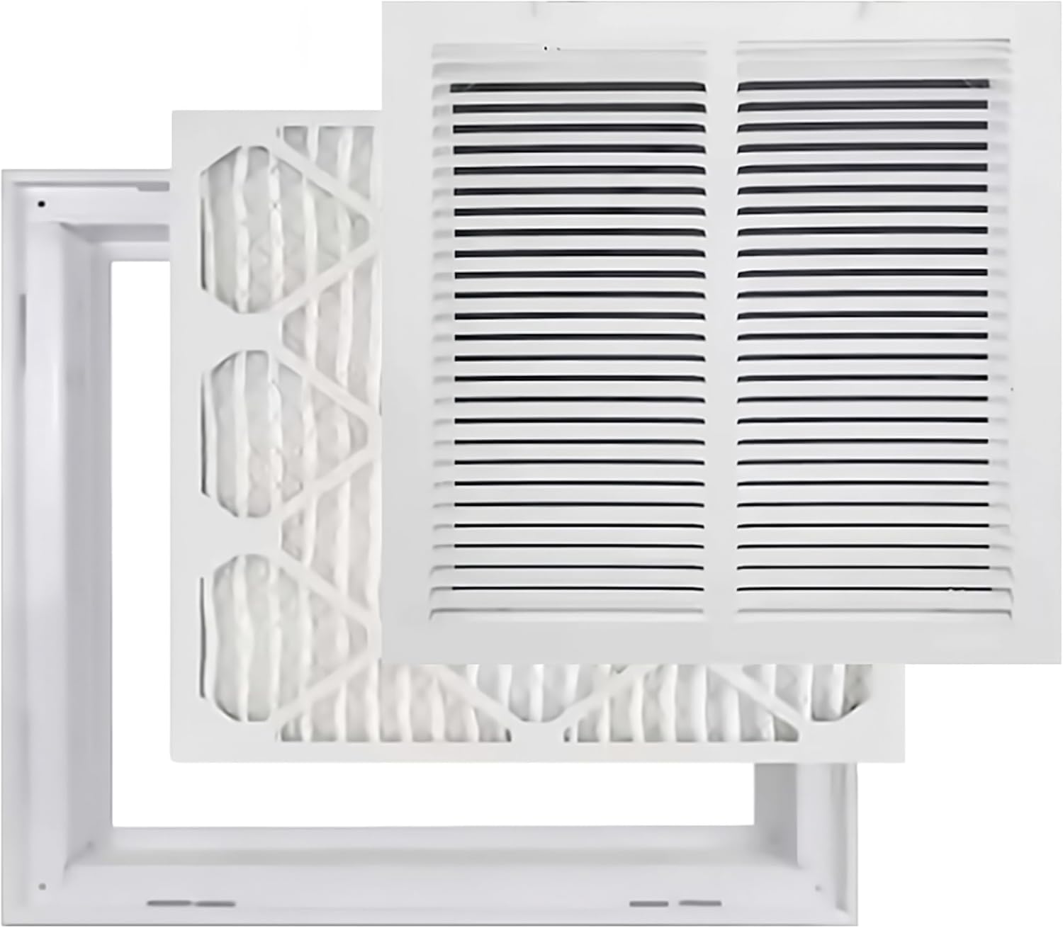 Venti Air 14" X 14" Steel Return Air Filter Grille with MERV 11 Filter ...