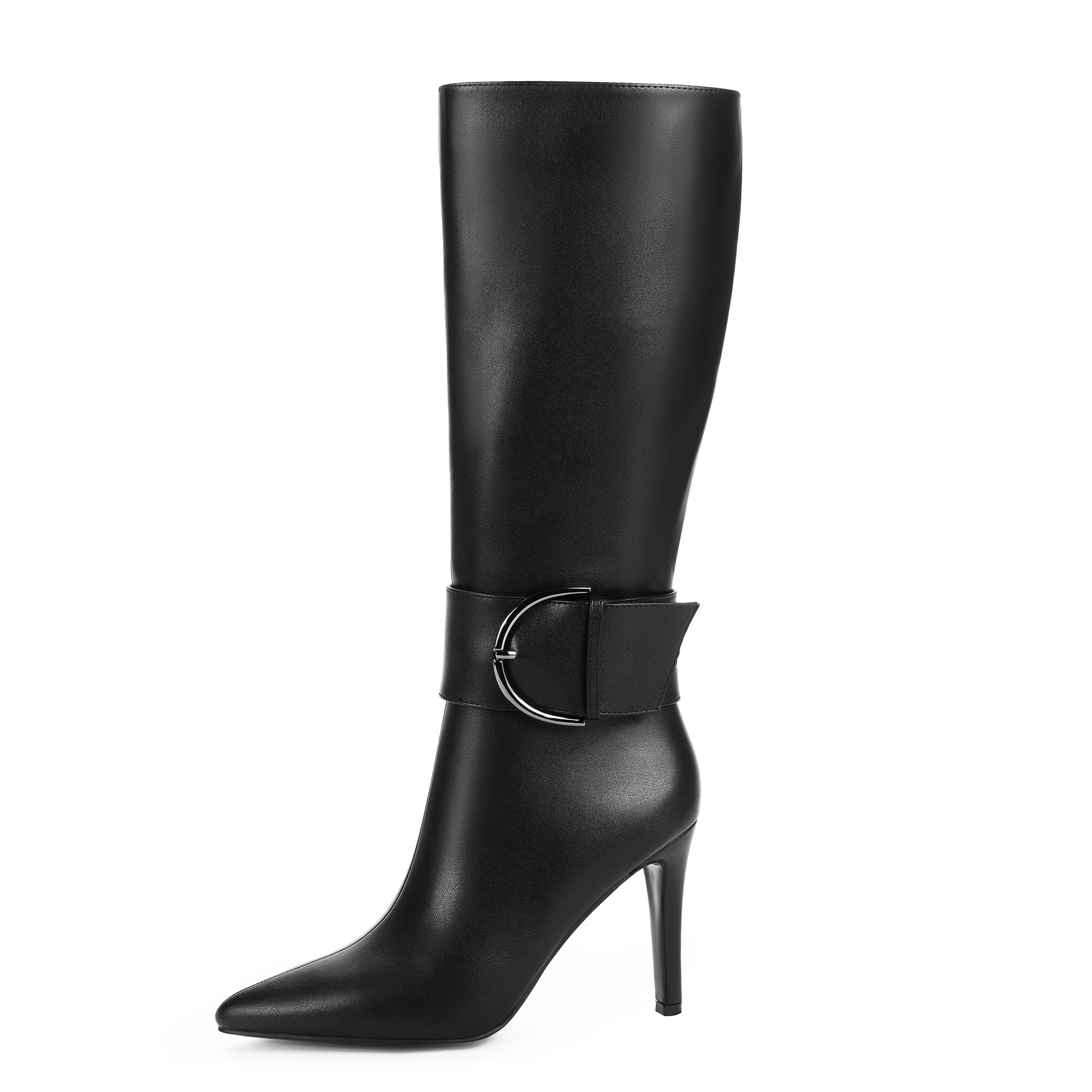 Modatope Knee High Boots Women Pointed Toe Stiletto High Heel Tall ...