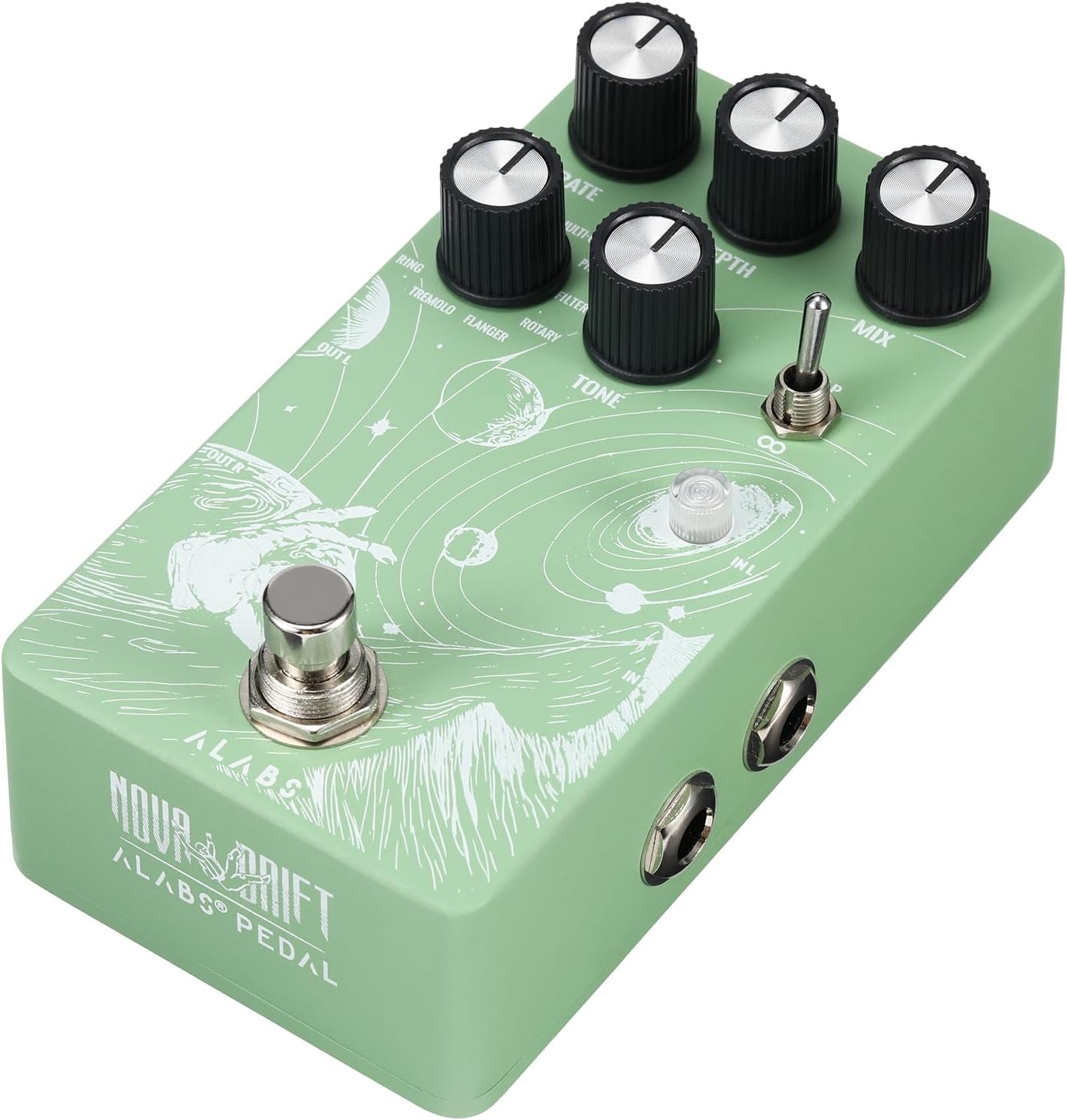 Alabs NOVADRIFT Modulation Pedals for Electric Guitar, with 9 Stereo ...