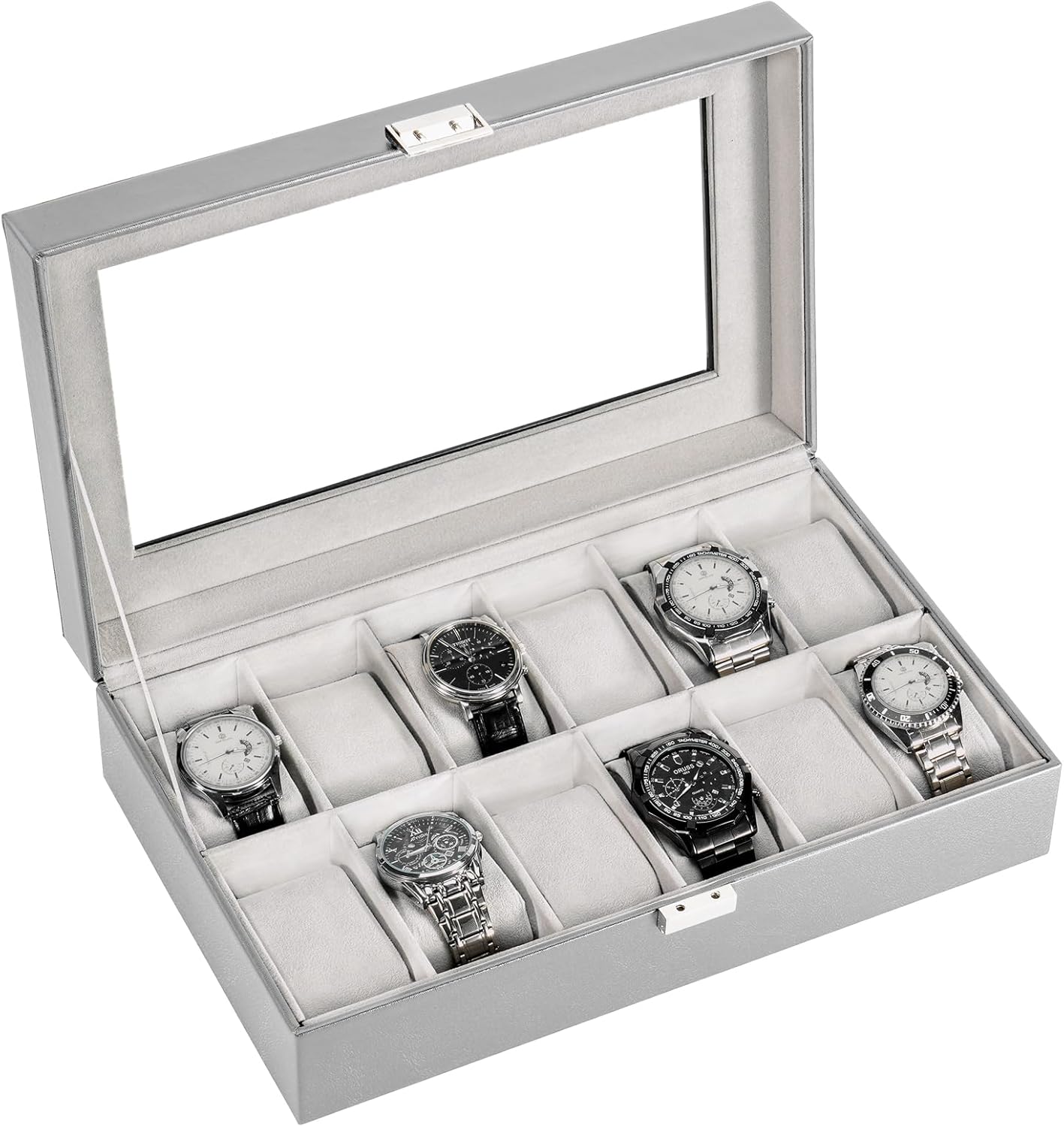 Amazon.com: ProCase Watch Box Organizer for Men, 12 Slot Watch Display ...