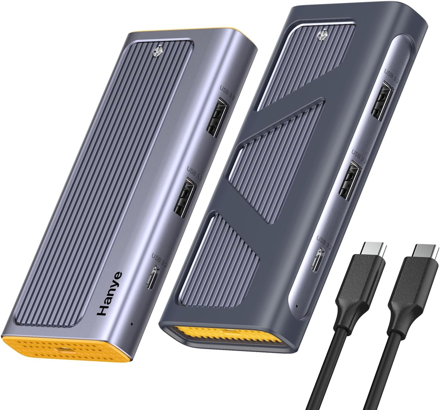 Amazon.co.jp: Hanye 4-in-1 M.2 SSD 外付けケース NVMe/SATA両対応 USB 3.2 Gen2 ...
