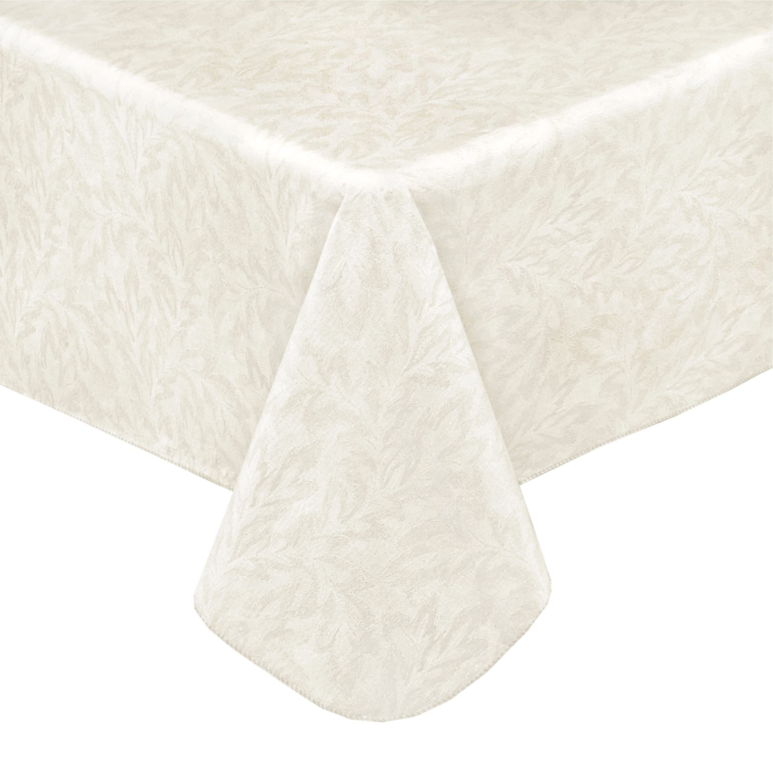 Amazon.com: Newbridge Beige Napa Leaf Solid Color Vinyl Flannel Backed ...