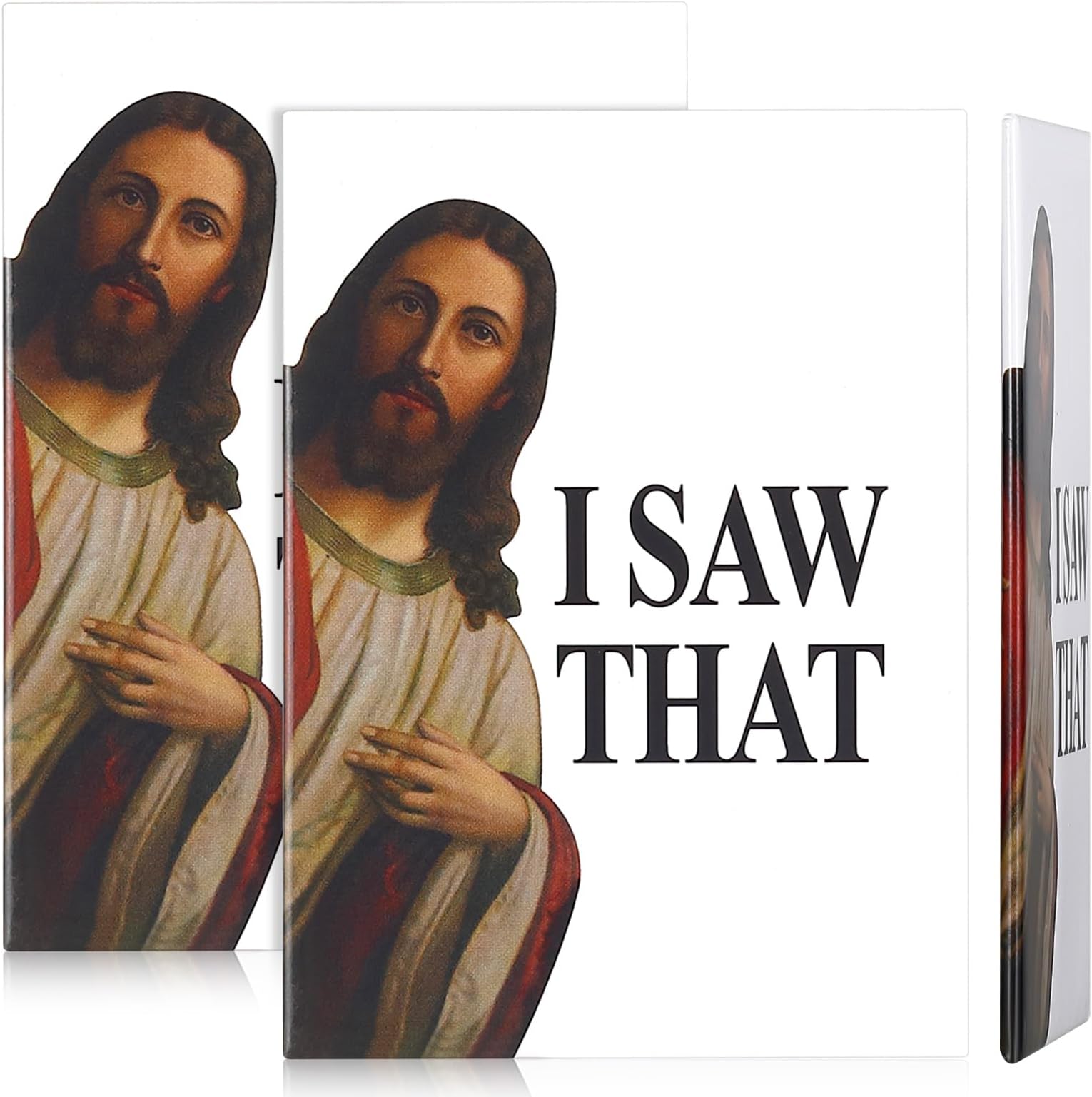 Amazon.com: 4 Pcs Funny Jesus Magnet, Peeking Jesus Magnet, Jesus I Saw ...