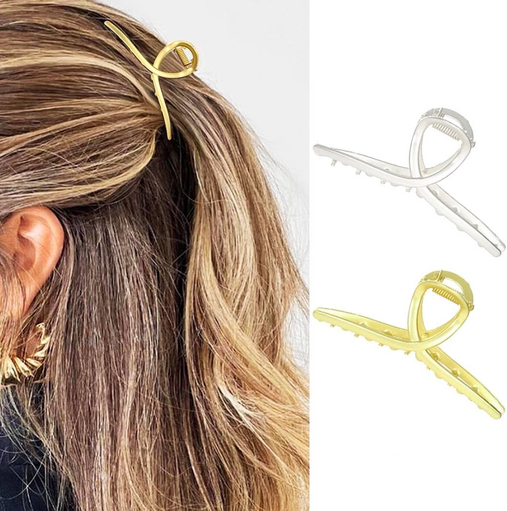 Amazon.com: Kitsch Metal Hair Clips for Women - Durable & Elegant Metal ...