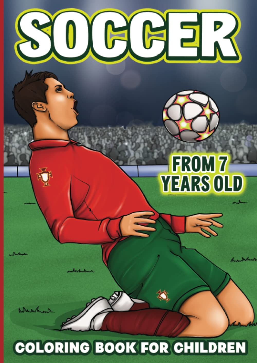 SOCCER COLORING BOOK: Color 30 Amazing Soccer Scenes for Girls and Boys ...