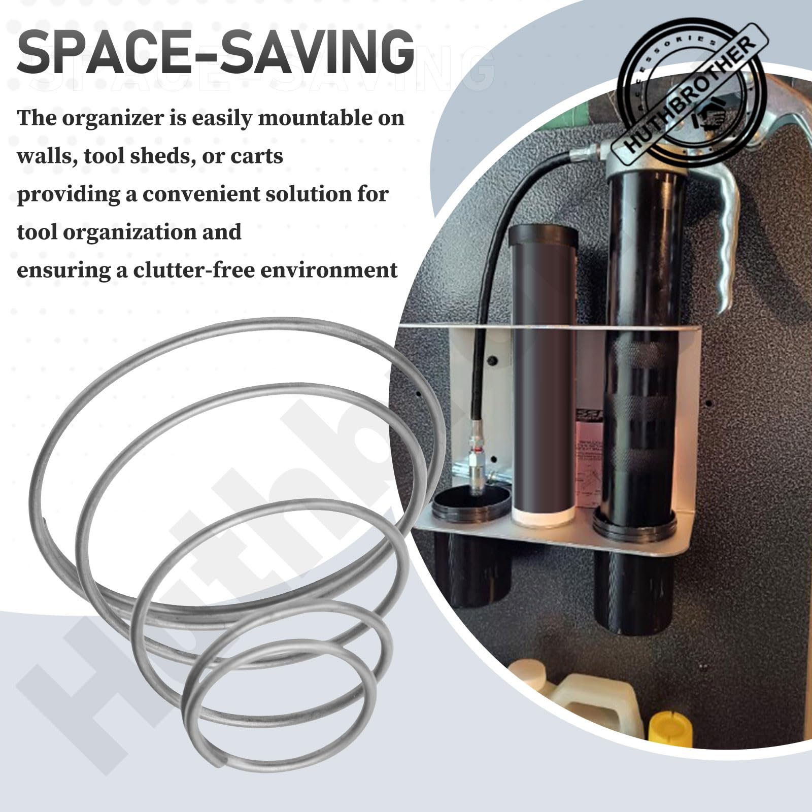 Snapklik.com : Grease Gun Holder, Wall Mount Grease Gun Storage Rack ...