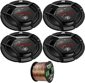 Amazon.com: JVC 4X drvn DR Series 6x9 500W Max Power Car Audio 3-Way Coaxial Vehicle Speakers ...