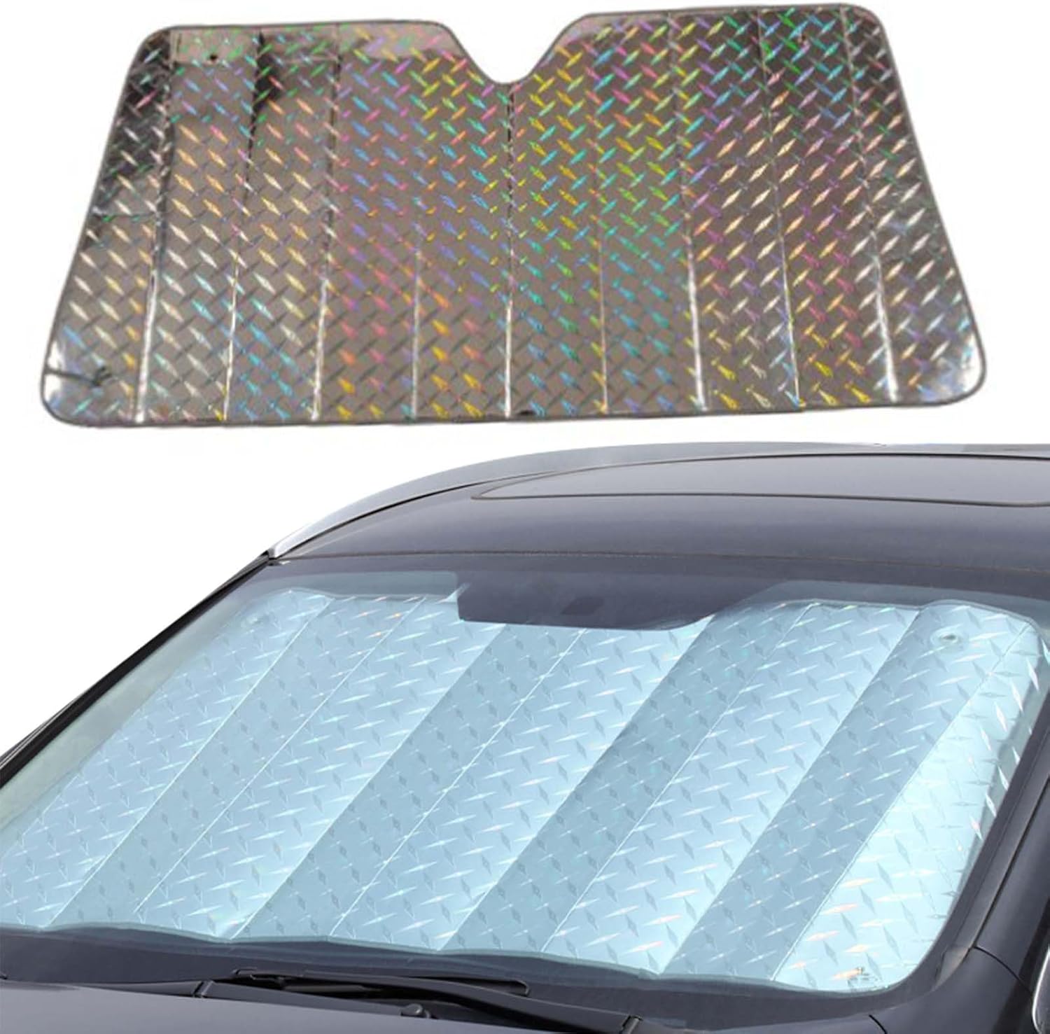 Amazon.com: Car Windshield Sun Shade, UV Protection Car Sun Shade ...