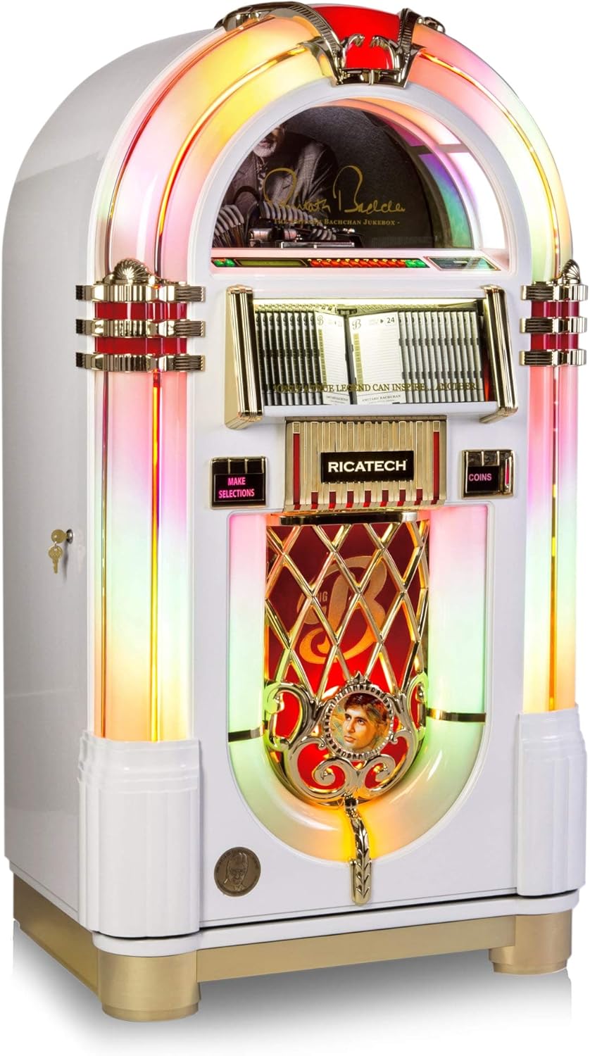 Ricatech - Jukebox Ricatech Amitabh Bachchan White Gold Bluetooth : Amazon.es: Electrónica