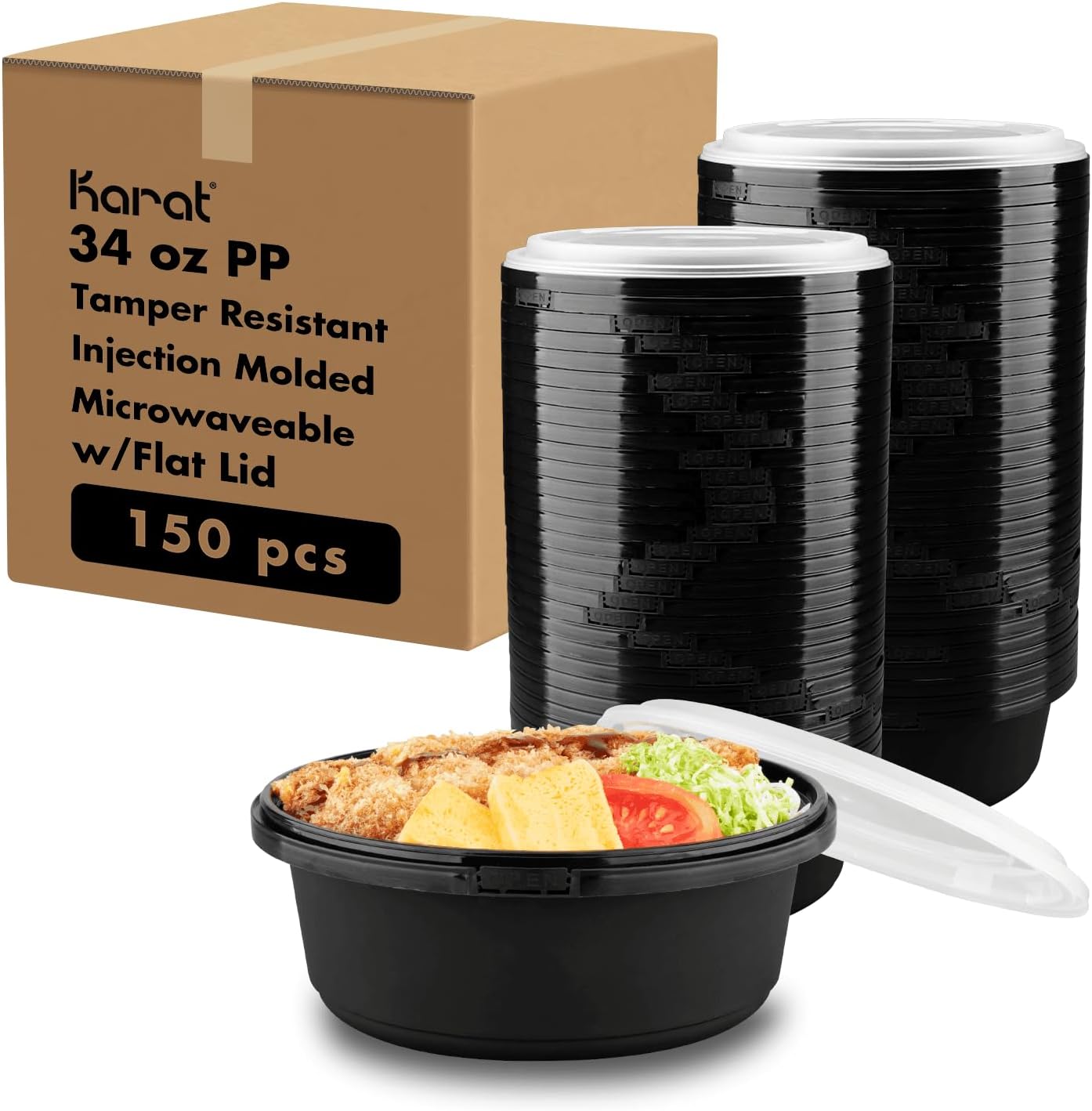 Amazon.com: Karat Professional PP Tamper-Resistant Injection Molded ...