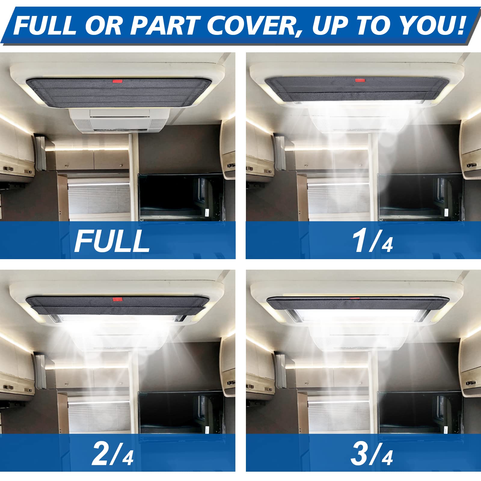 Snapklik.com : XYZCTEM Magnetic RV Window Shade, 16x16, Foldable Magnet ...