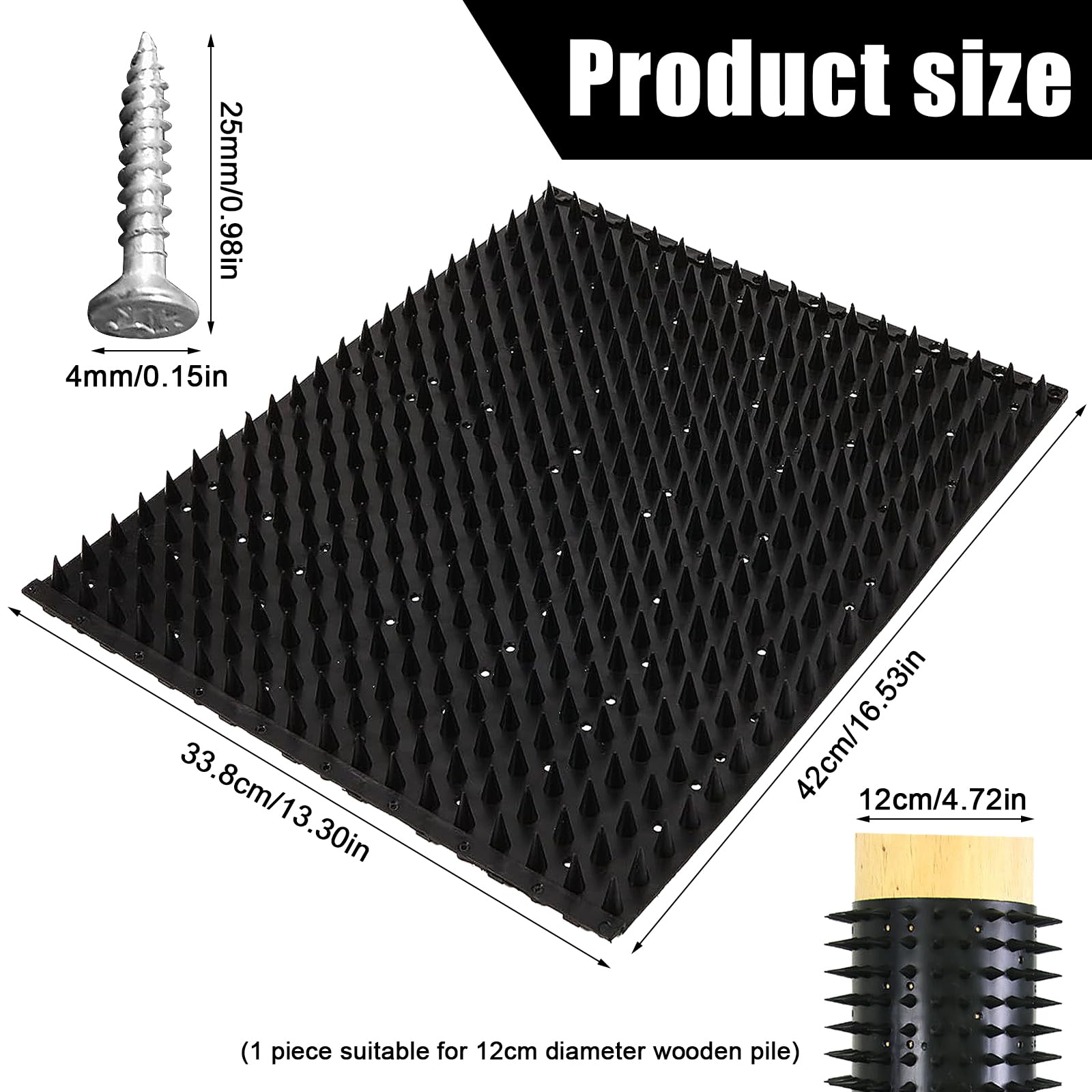 Horse Massage Brush,2PCS Cattle Scratching Post with 40 Screws,Soft ...