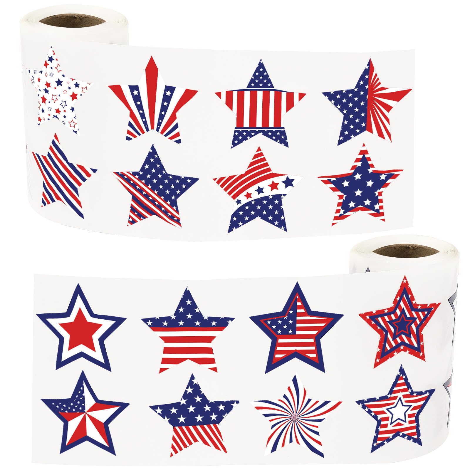 Snapklik.com : Patriotic American Flag Stickers, 600 Pcs 2 Roll Fourth ...