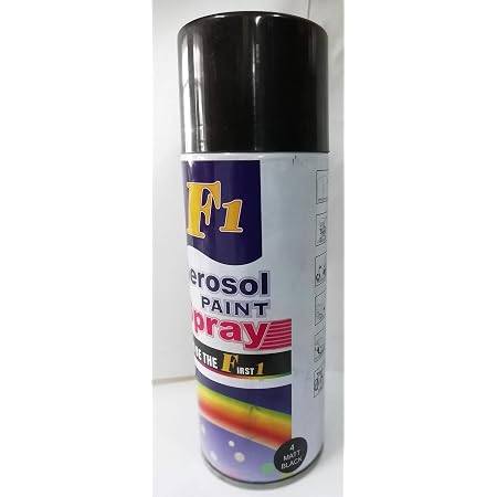 F1 Aerosol Spray Paint (Black Matt) : Amazon.in: Car & Motorbike