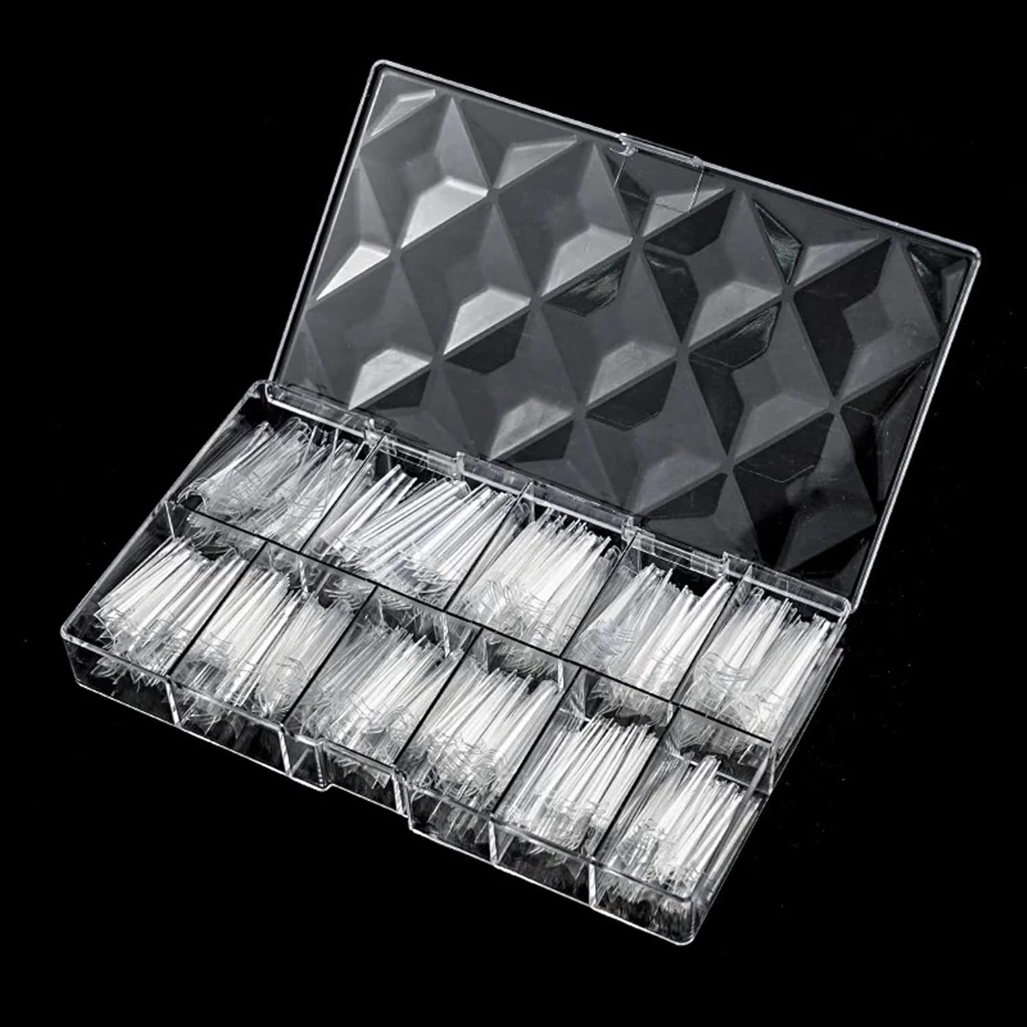 Amazon.com: 360pcs Square Nails Tips, Nails Tips, Clear Nail Tips Half ...