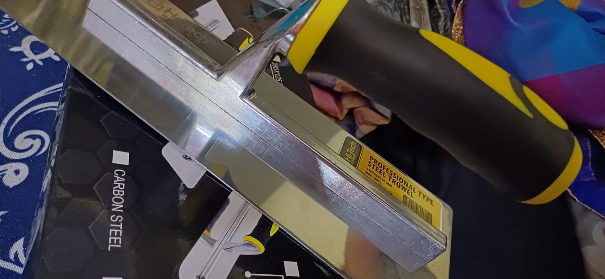 Hi-Tech Stainless Steel Plastering Trowel | 240x100x80mm | Heavy-Duty ...