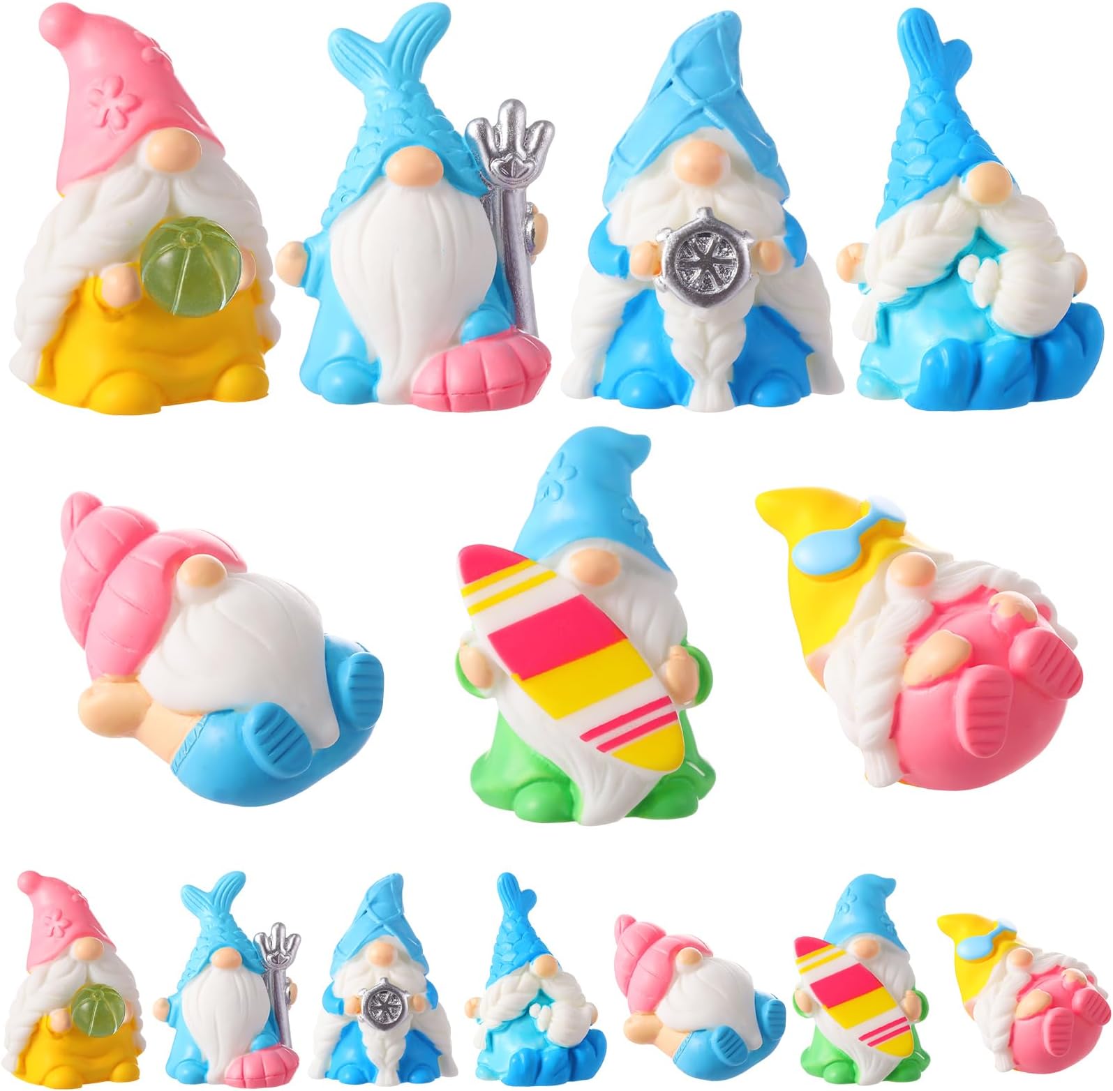 Amazon.com: Hodao Summer Beach Gnomes Resin Ocean Gnome Summer ...