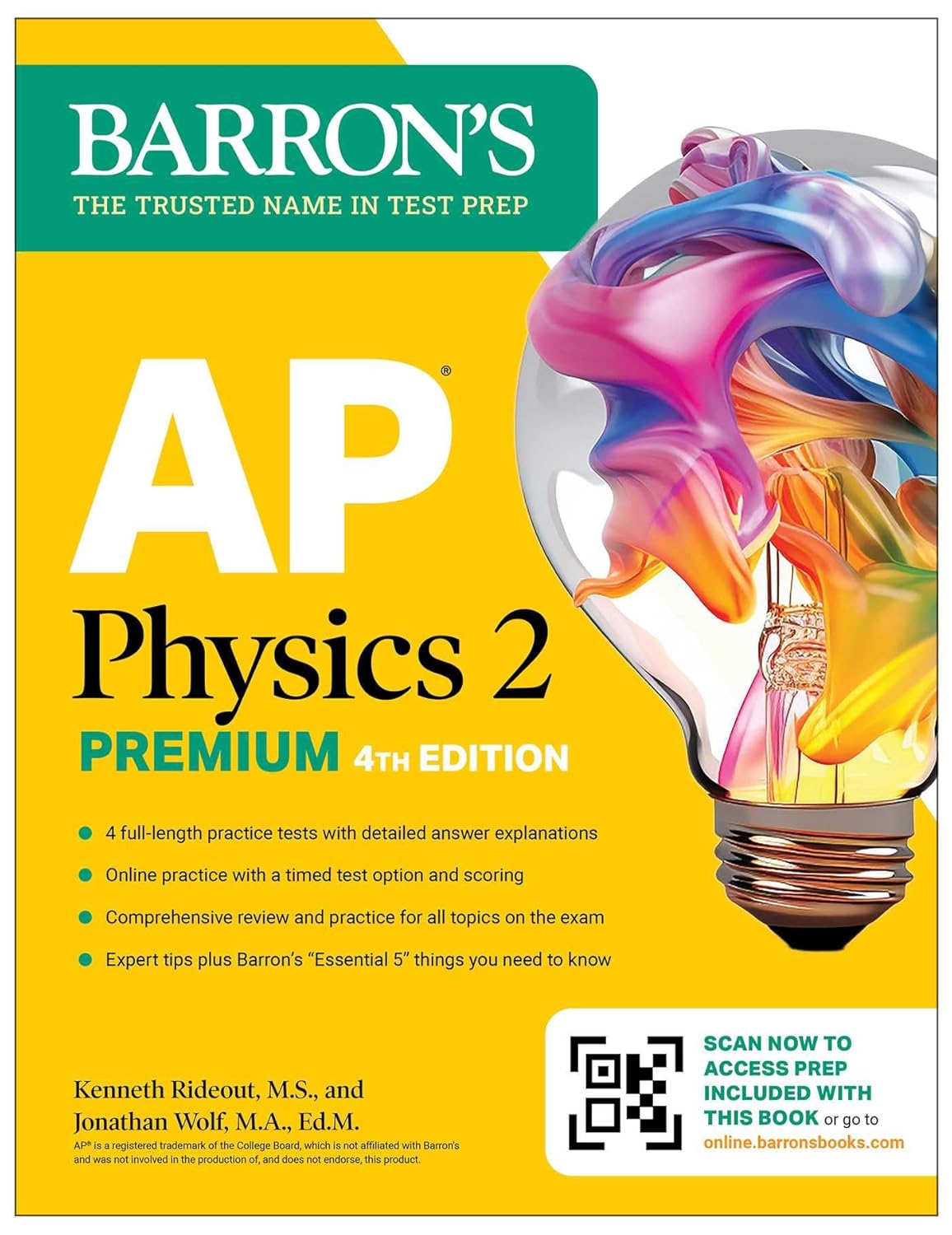 AP Physics 2 Premium, Fourth Edition: Prep Book with 4 Practice Tests ...