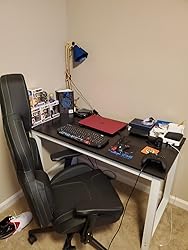 Amazon.com: Yaheetech Simple Computer Desk, PC Laptop Writing Study ...