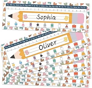 HEYINSHEN 36PC Desk Nameplates Desk Name Tags Boho Name Plates for ...