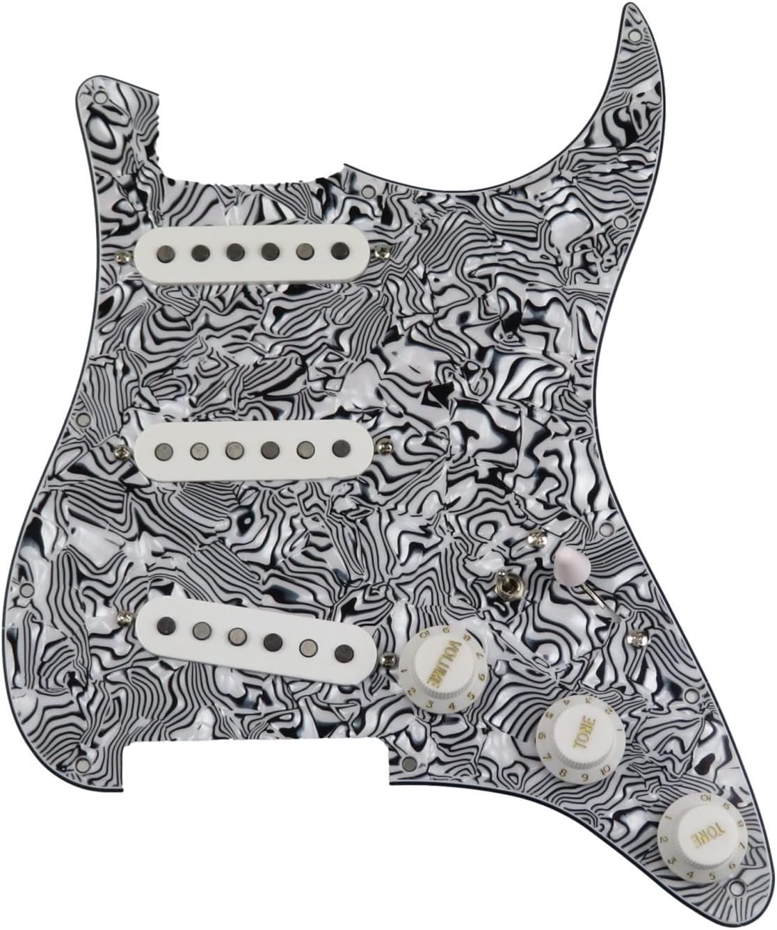 Amazon.com - 7-Way Loaded Pickguard Guitar Pickups SSS Single Coils ...