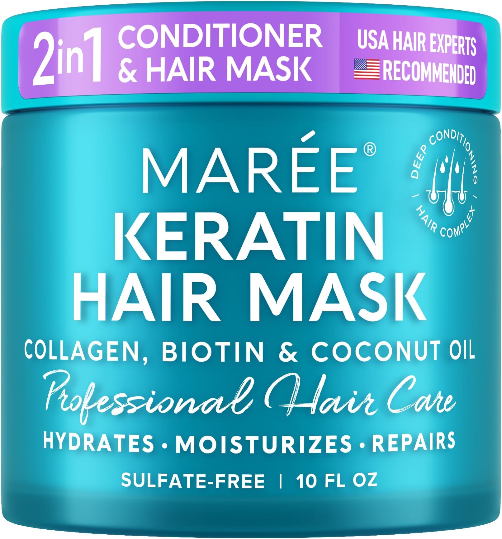 Amazon.com: MAREE Hair Mask for Damaged Hair - Keratin Treatment ...