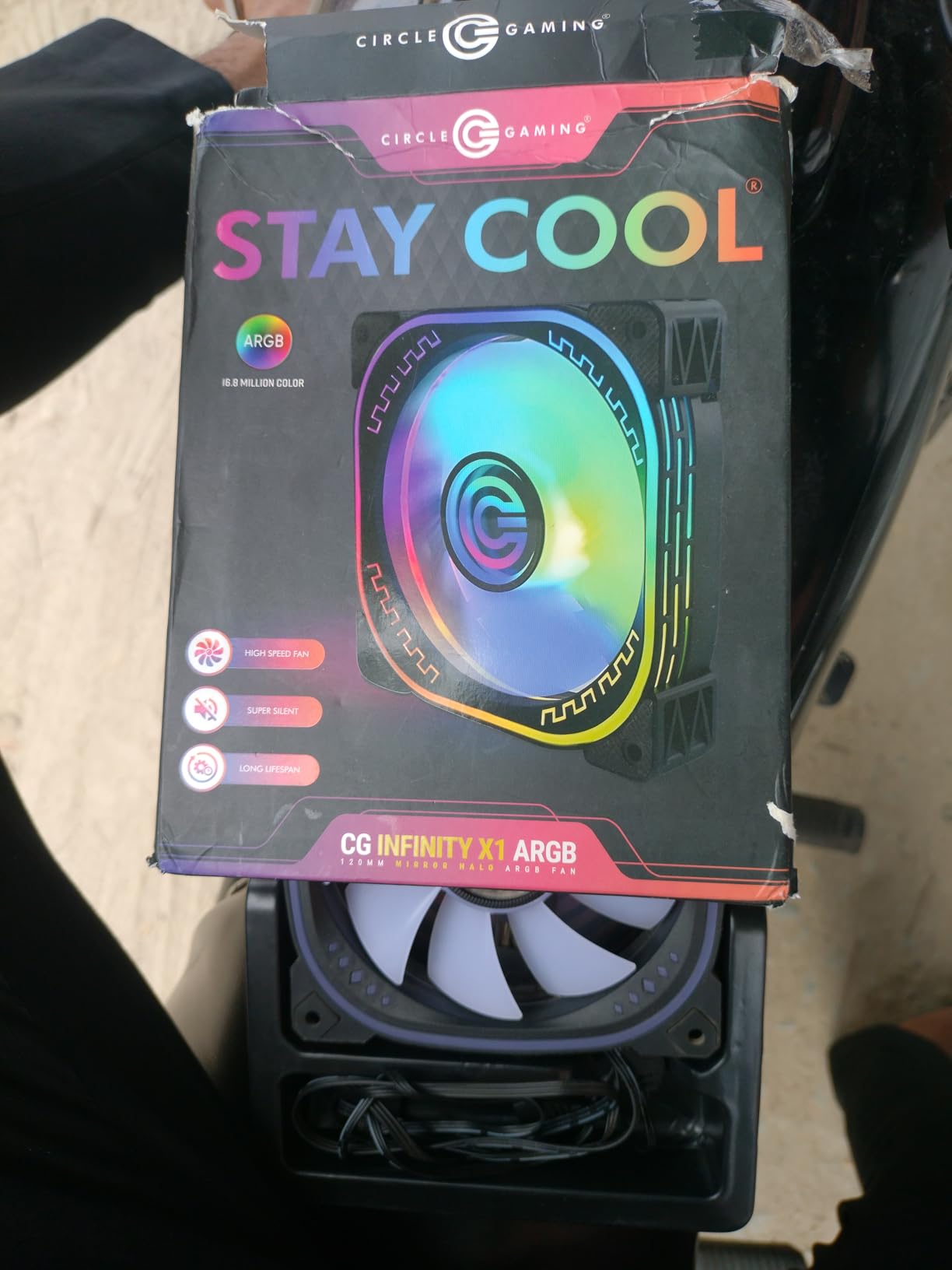 CIRCLE CG Infinity X1 ARGB Case Fan - 120mm High Performance | Computer ...