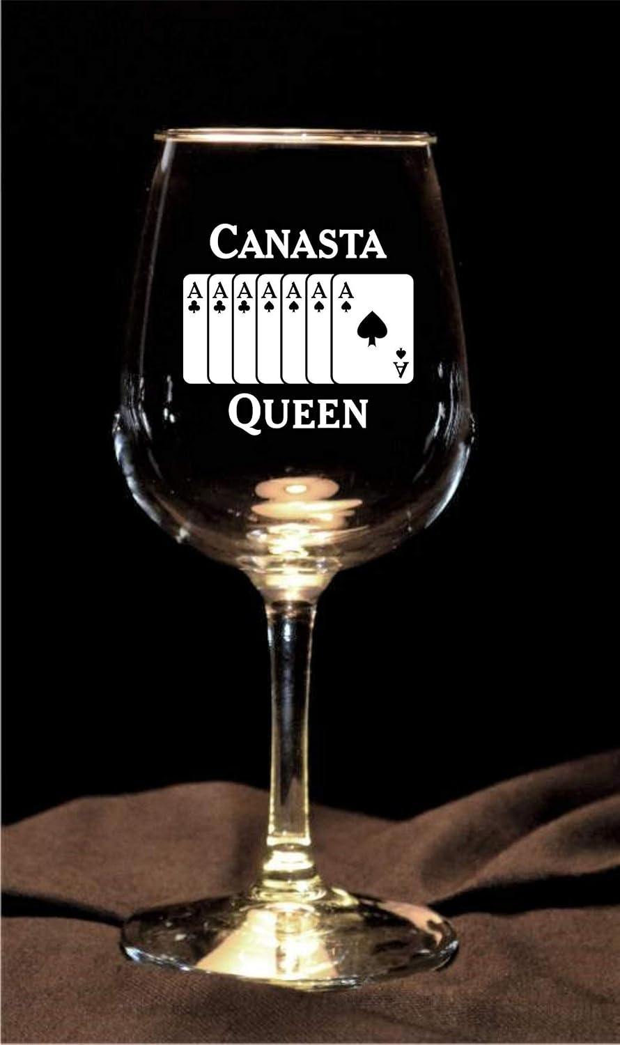 Amazon.com: Canasta Queen Wine Glass - (Set of 2) : Home & Kitchen