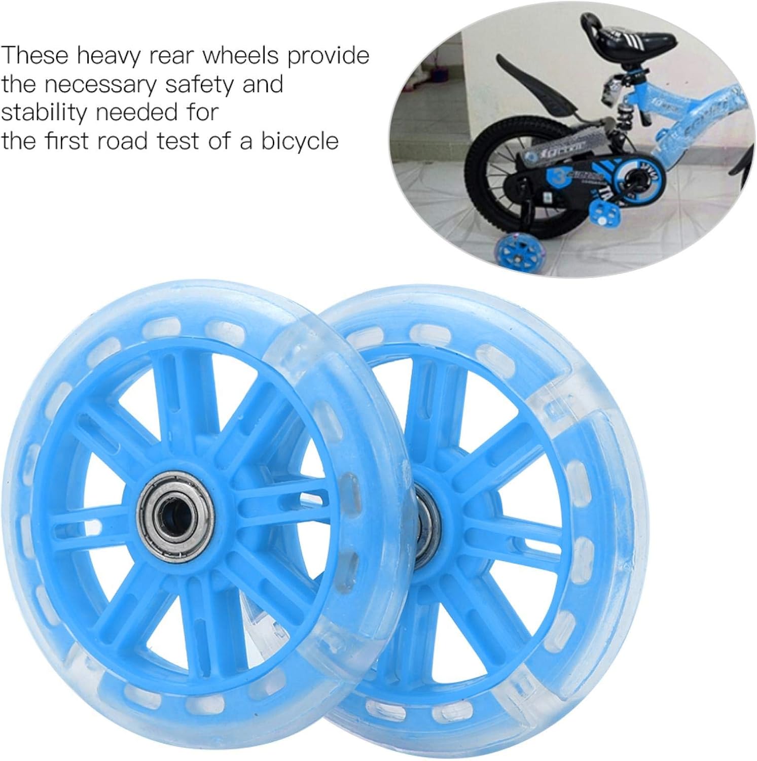 Alomejor Kids Bike Training Wheels 15.75″ 18.37″ 21.00″ 23.62″ 26.25 ...