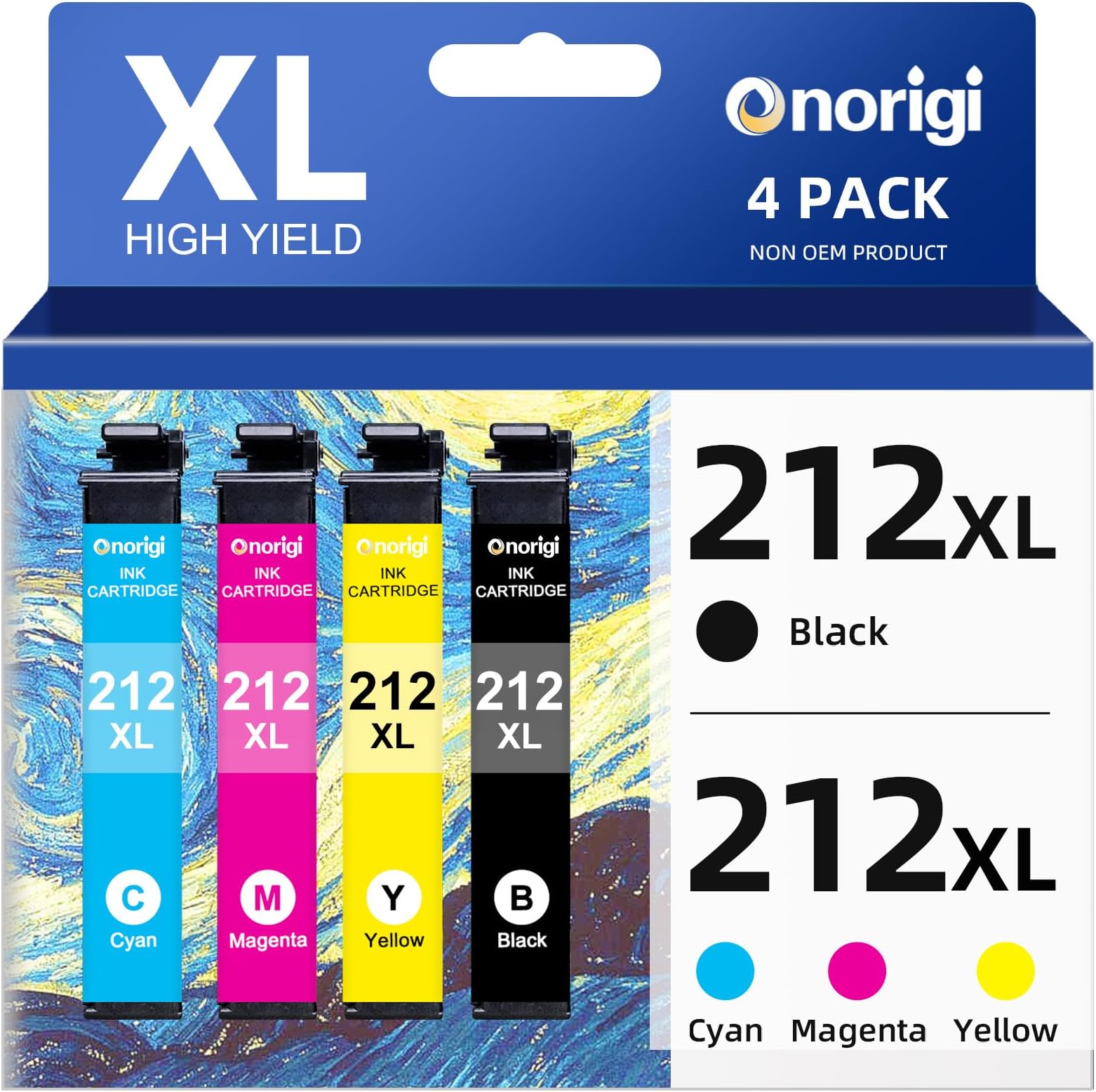 Amazon.com: Onorigi Remanufactured 212XL Ink Cartridges Replacement for ...