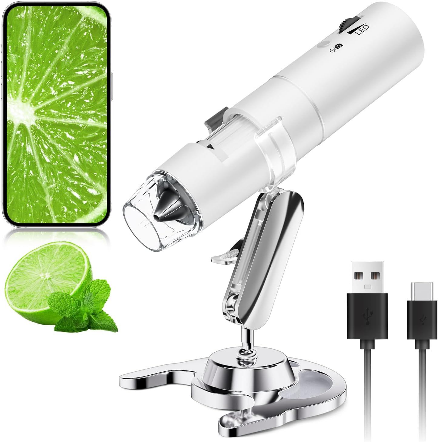 Amazon.com : Wireless Digital Microscope, Skybasic 50X-1000X ...