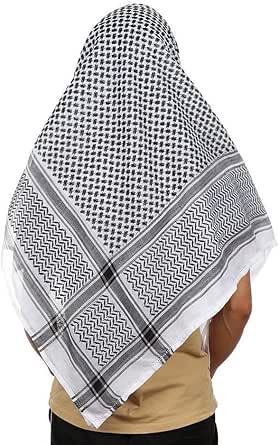 SDB Mart Arab Keffiyeh Shemagh Palestine Scarf Kufiya Arafat Cotton ...