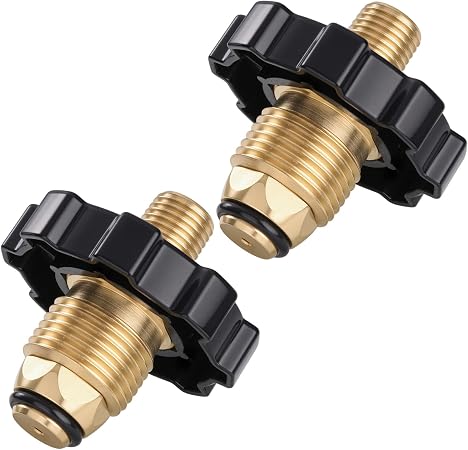 Amazon.com: Soft Nose POL Propane Gas Fitting with 1/4" NPT Male LP ...