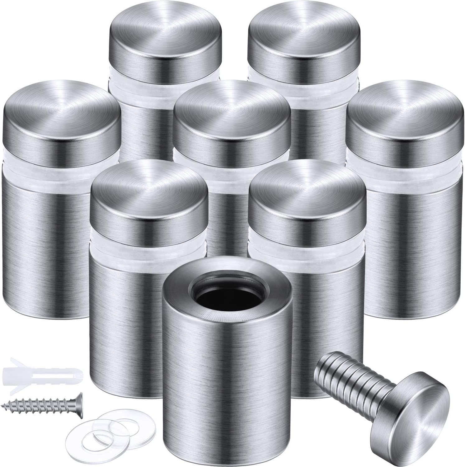 Amazon.com: 4 x Clear Standoffs, Glass Like, Acrylic, Transparent ...