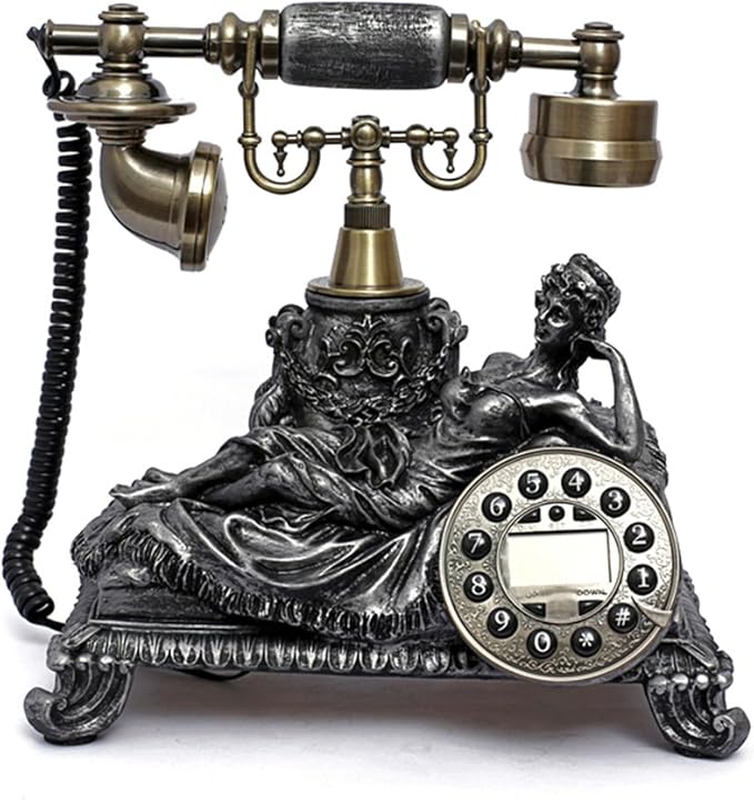 Amazon.com : LNC Retro Vintage Antique Style Push Button Dial Desk ...