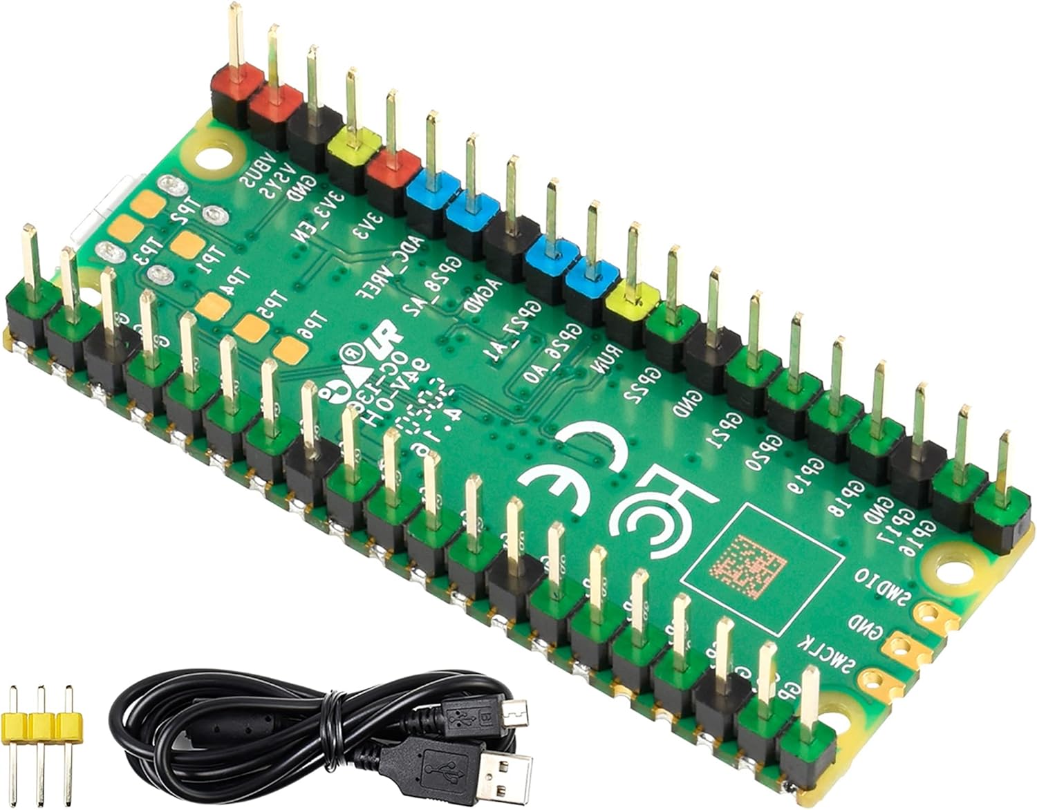 Waveshare With Colorful Pre Soldered Color Header Raspberry Pi Pico Microcontroller