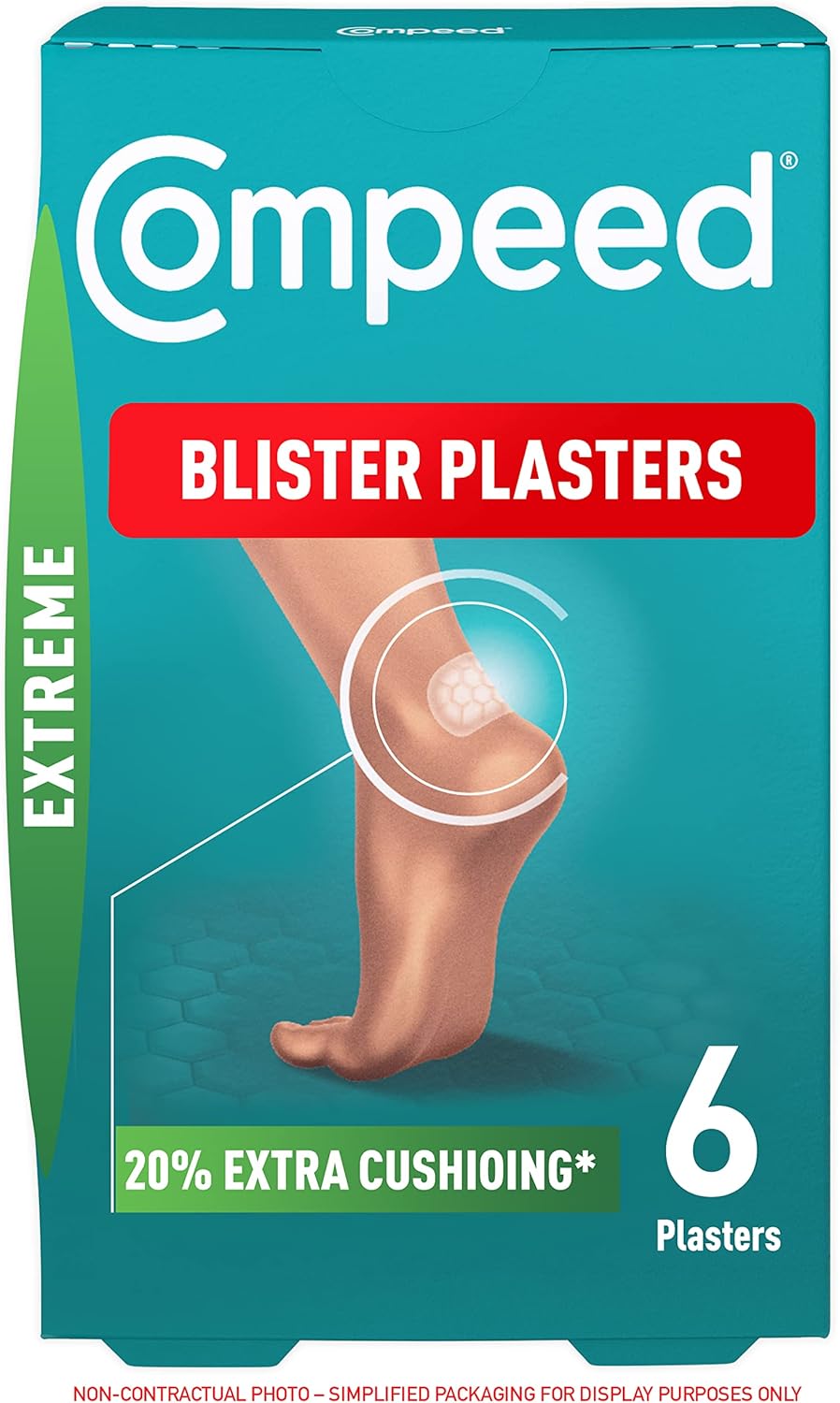 Compeed Extreme Blister Plasters, 6 Hydrocolloid Plasters, Foot ...